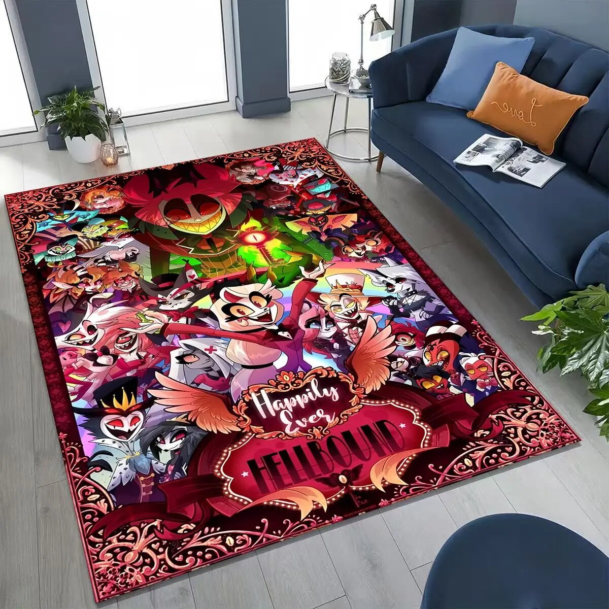 Ковёр Faviora Helluva Boss 3D, 4, 60x90cm( 23x35in )