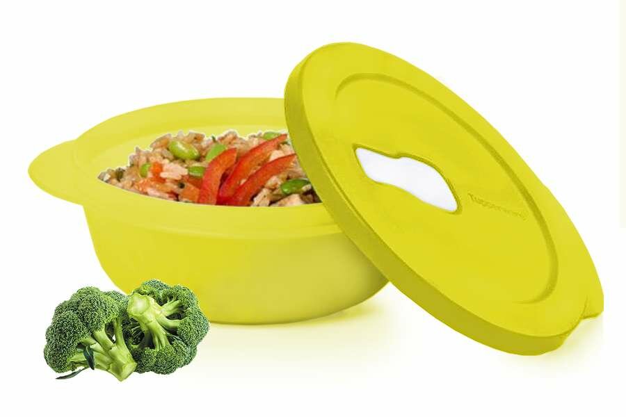 Емкость "Новая волна" (600 мл) для разогрева в СВЧ , салатовая. Tupperware