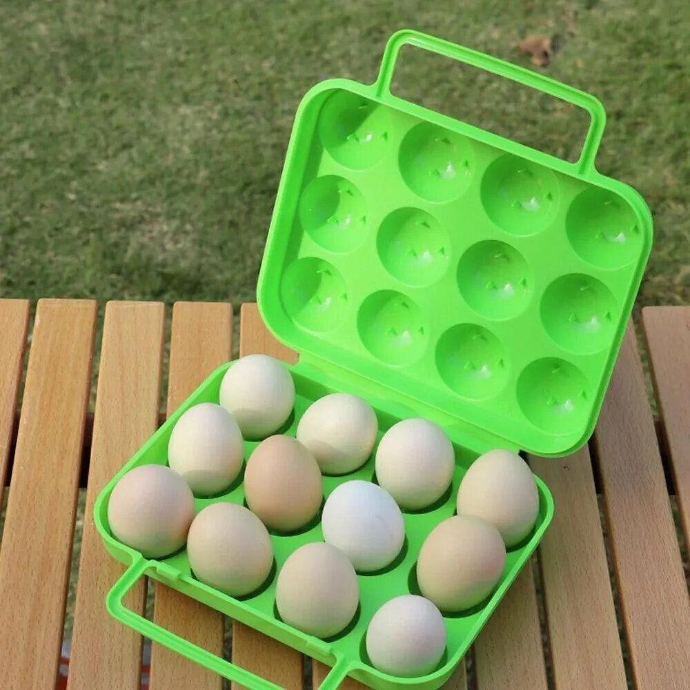 Пластиковый контейнер для яиц на открытом воздухе для пикника и кемпинга на, держатель для контейнера, коробка для яиц