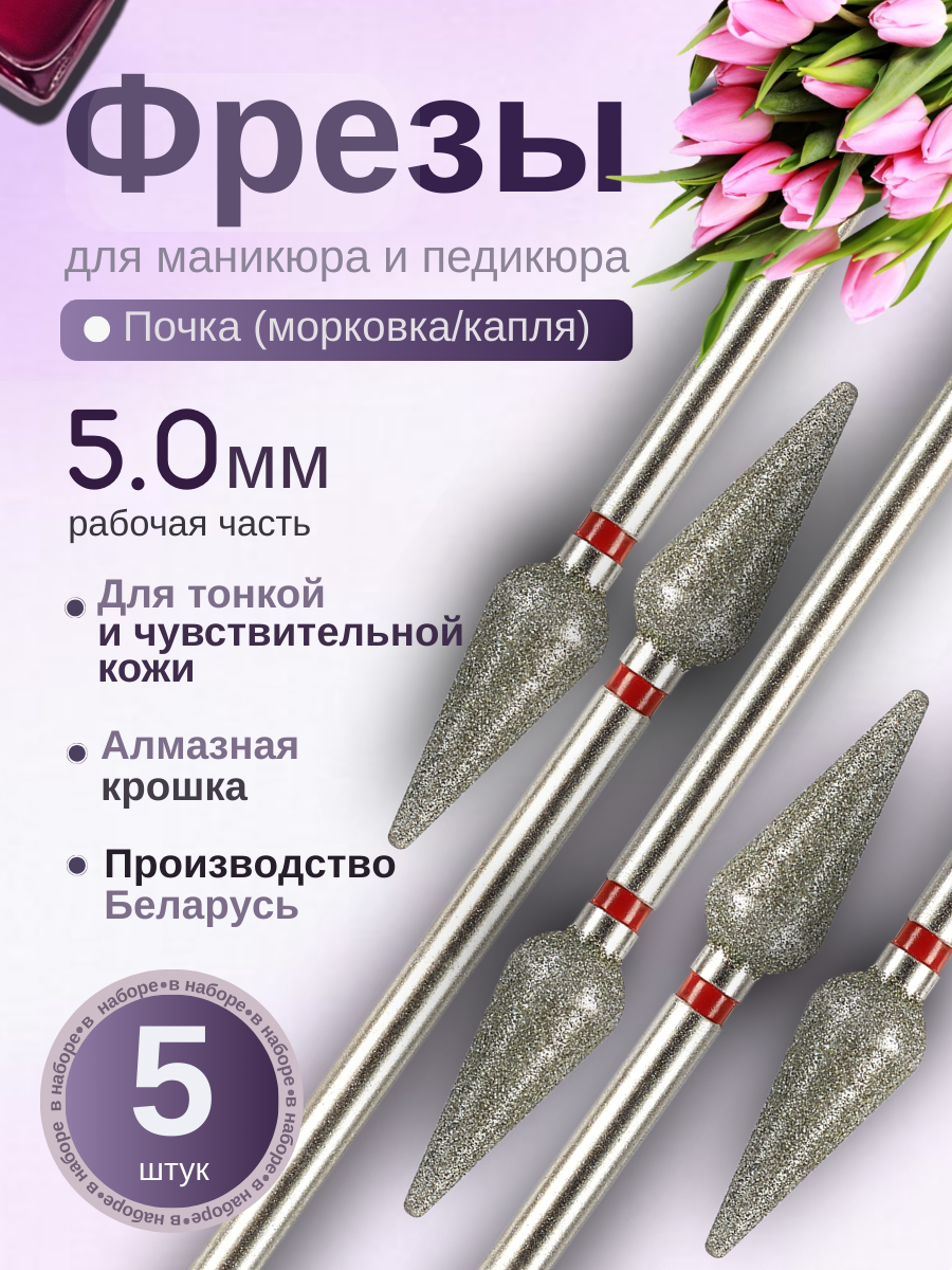 Система / Фрезы для маникюра и педикюра Почка, 806.104.266.514.050