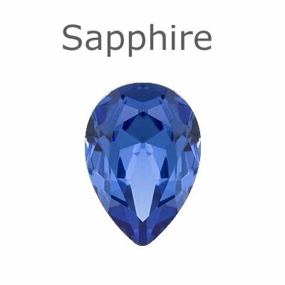 Хрустальные стразы астроbox 10x14mm 10pcs, Синий, Sapphire