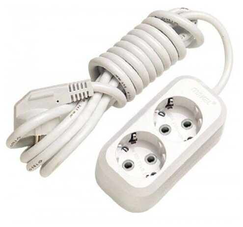 Удлинитель Makel 2х5м с заземл. 16А IP20, MGP114