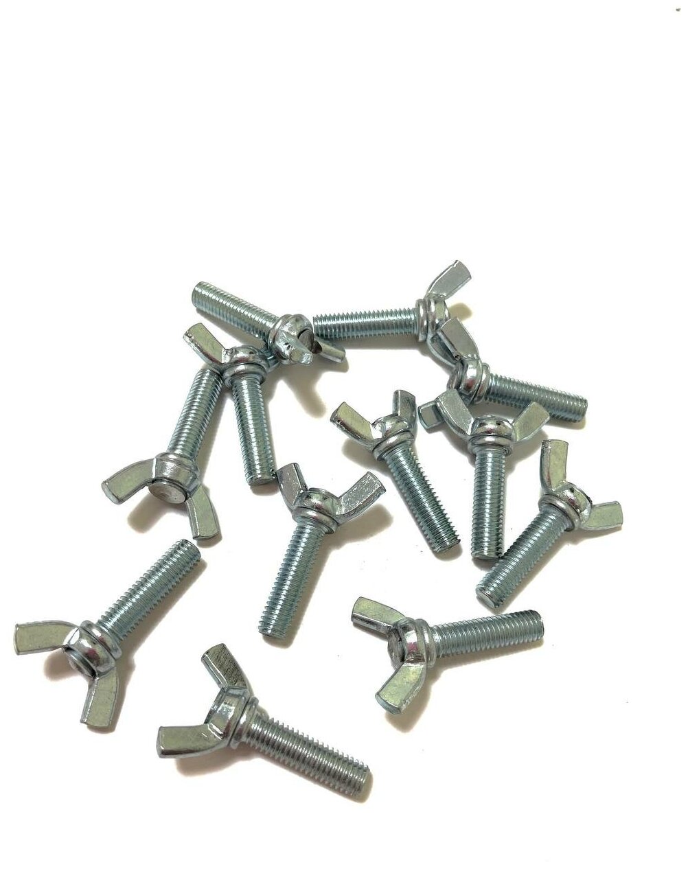 Винт барашковый М8х50, цинк (5шт)