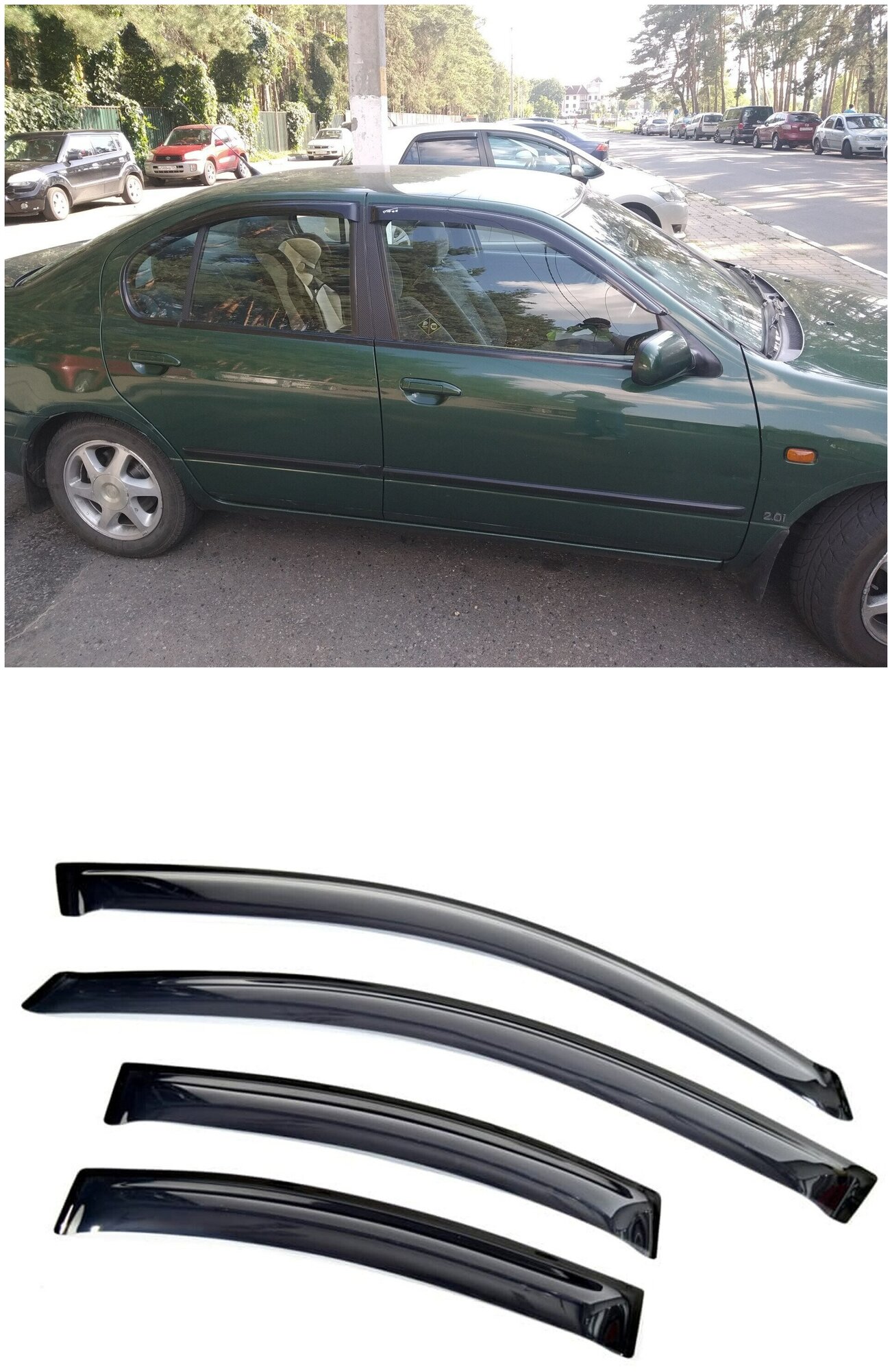 Дефлекторы боковых окон NISSAN Primera Ниссан Примера (P11) (1996-2001)