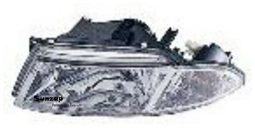 Фара левая! Mitsubishi Carisma 98> Depo арт. 2141157LLDEM