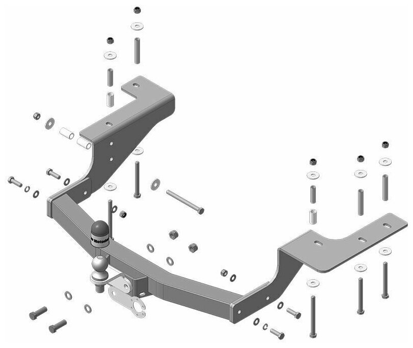 Фаркоп (тягово-сцепное устройство) Motodor на Грейт Вол Ховер H3 2010-2014
