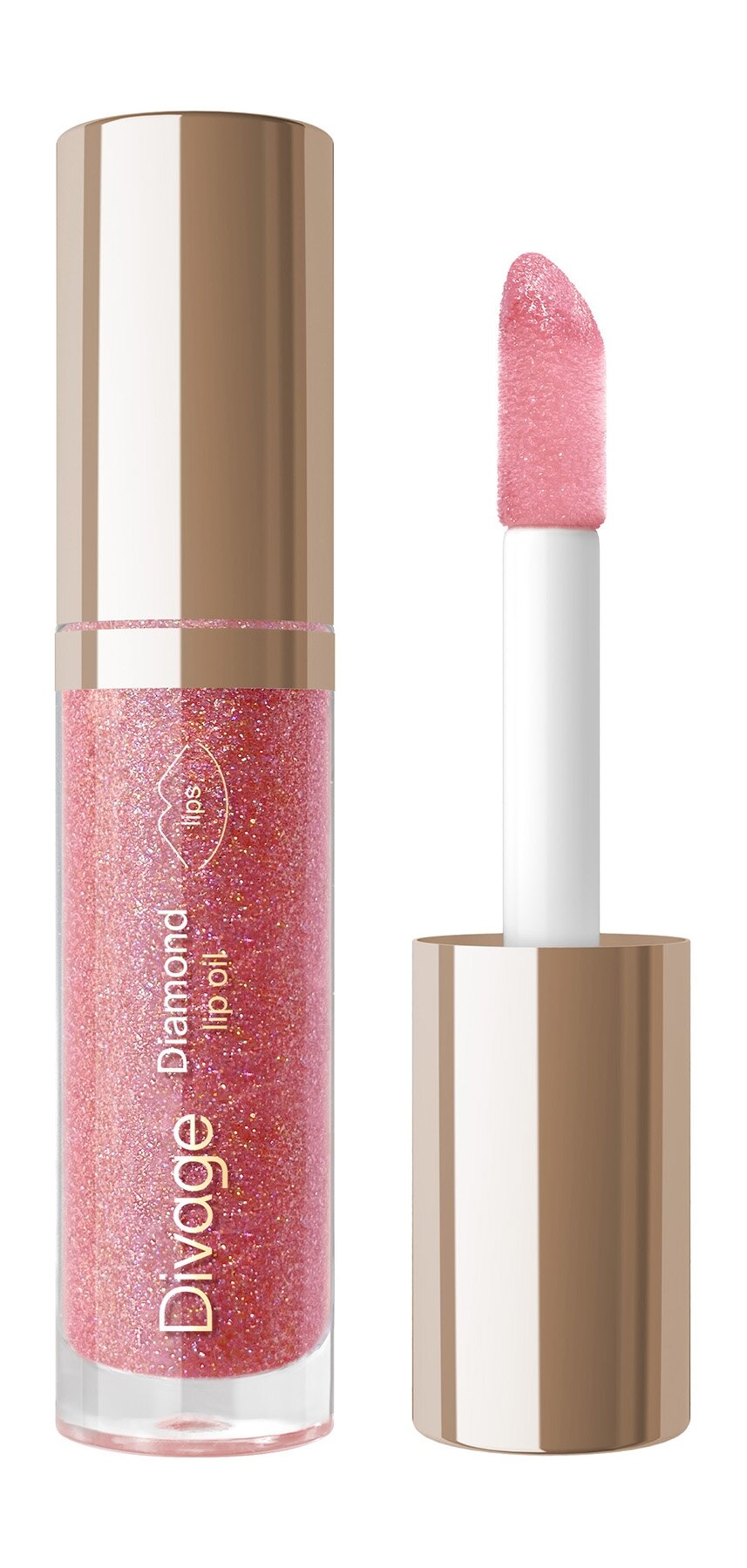 DIVAGE Масло для губ сияющее Diamond Lip Oil, 4 мл, 03