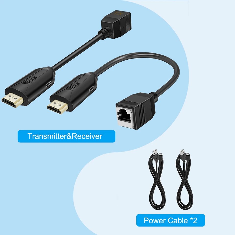 60 м HDMI-совместимый удлинитель через IP Сетевой удлинитель 1080P HDMI передатчик RJ45 CAT5e CAT6 LAN удлинитель, как HDMI сплиттер