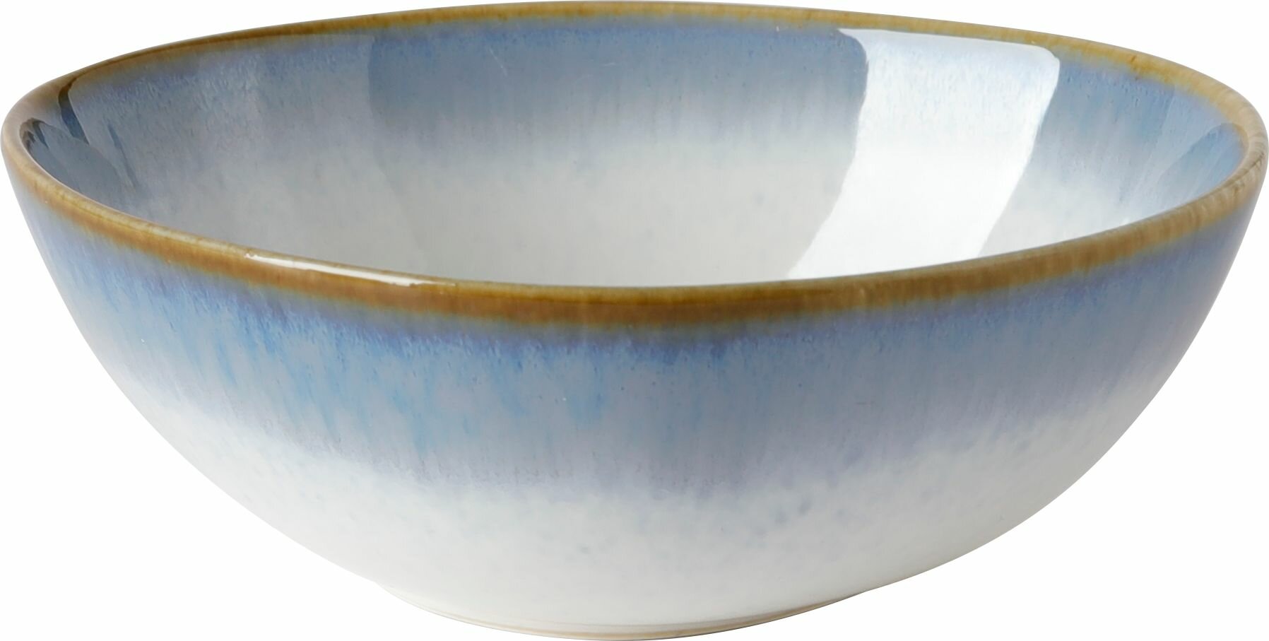 Салатник порционный фарфоровый HOME CHEF Misty Blue, 12 см, белый/голубой