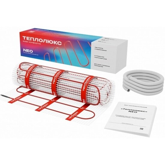 Нагревательный мат Теплолюкс Neo 80 Вт/0,5 кв. м