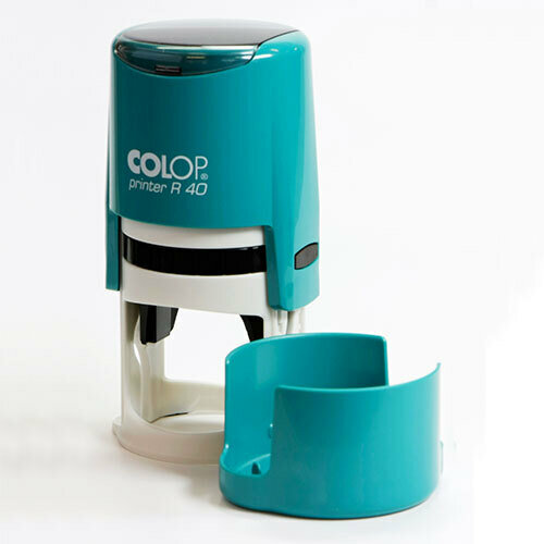 Оснастка Colop для круглой печати D40 с крышкой, бирюза