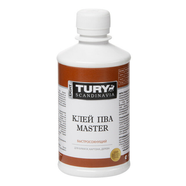 Клей ПВА TURY Master 0,35кг, арт. клей ПВА 0,35кг