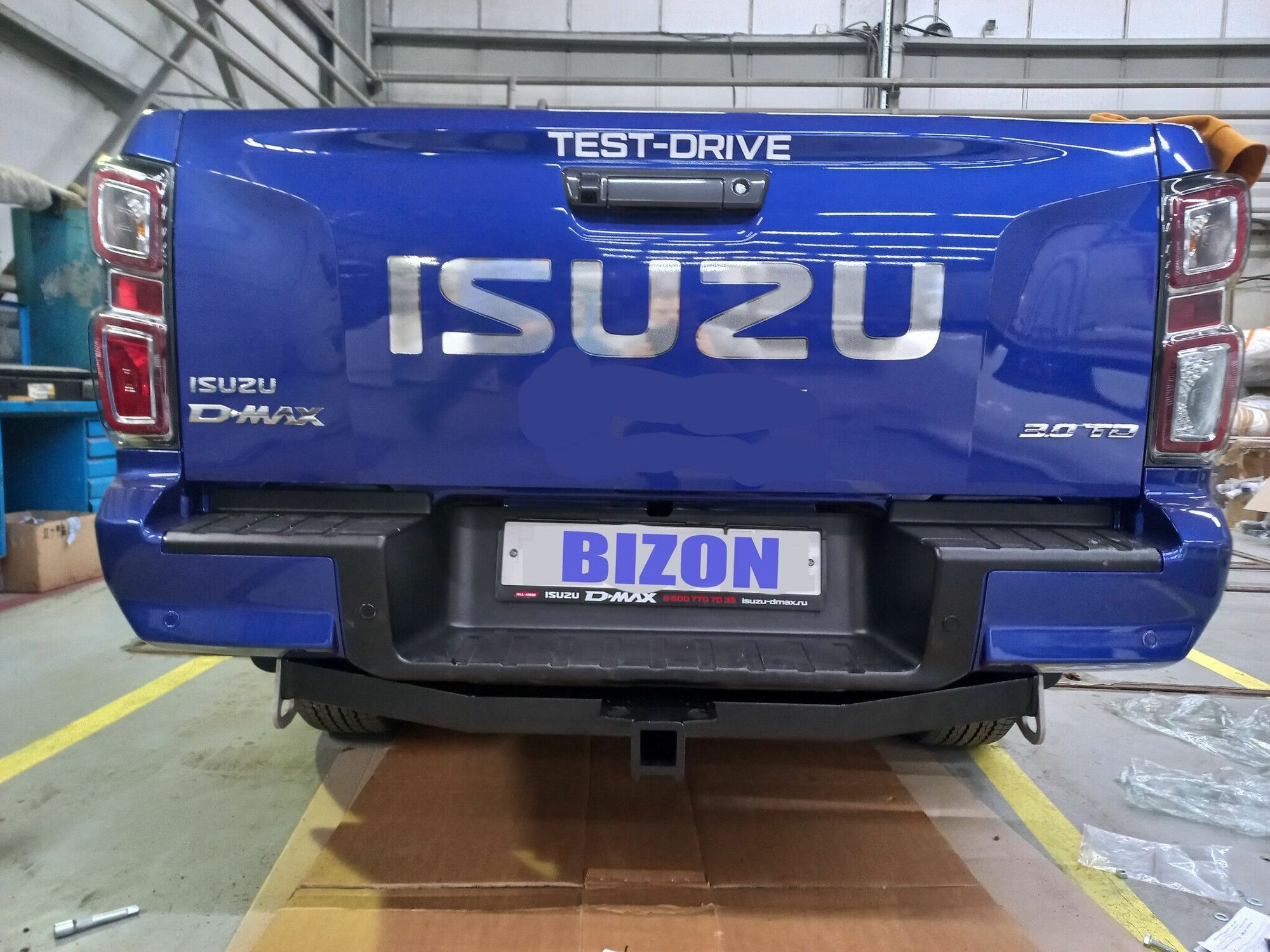 Фаркоп Бизон на Isuzu D-Max FA 0260-E (с 2020 г. в.) (паспорт и сертификат в комплекте)(без электрики)