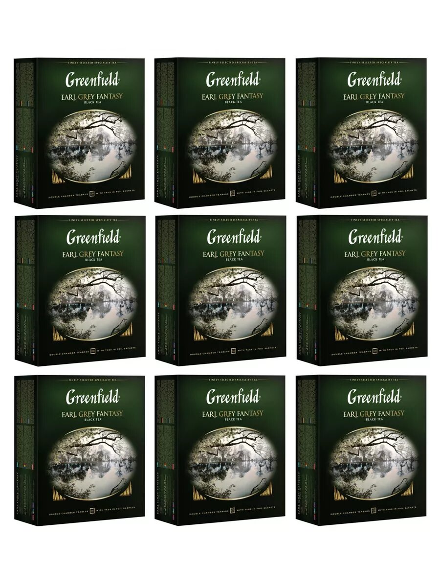 Чай черный Earl Grey Fantasy, 100пак (9шт упаковка)