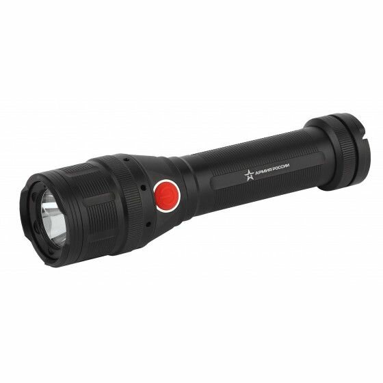 Светодиодный фонарь ЭРА MB-902 Армия России "Буря", 5Вт LED+COB, 3 режима, черный