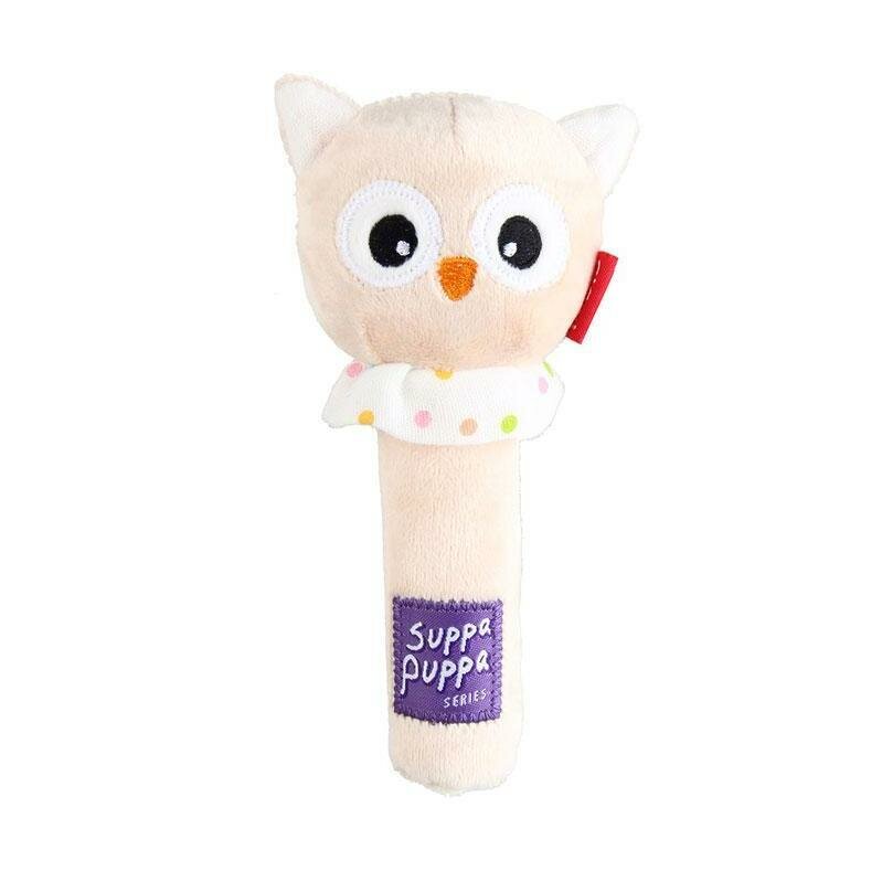 85032 Игрушка для маленьких собак Сова с пищалкой 15 см, серия SUPPA PUPPA, Gigwi