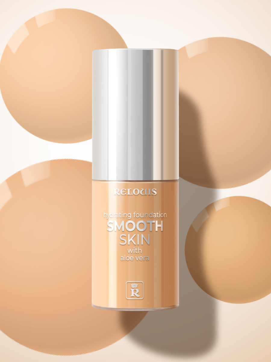 Крем тональный RELOUIS Smooth Skin увлажняющий с алоэ вера тон: 04 песочный бежевый
