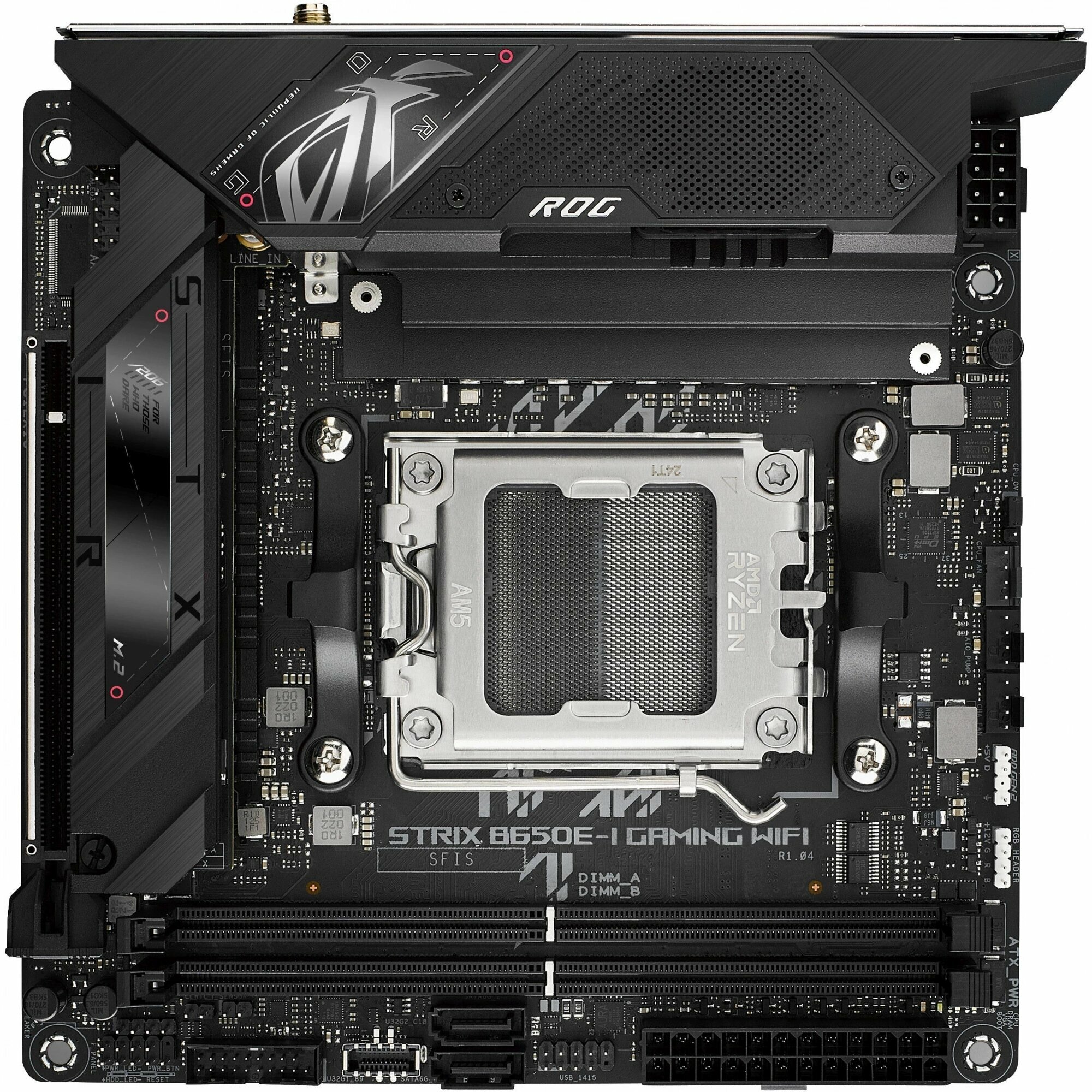 Материнская плата Asus ROG STRIX B650E-I GAMING WIFI, SocketAM5, AMD B650, mini-ITX