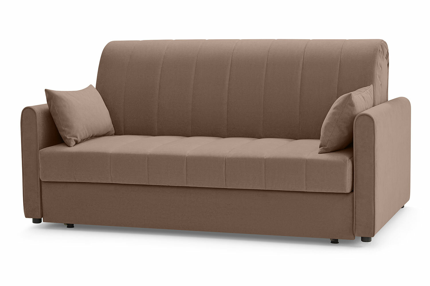 Диван-кровать DREAMART Палермо, 180х94х105 см, велюр, аккордеон, цвет коричневый