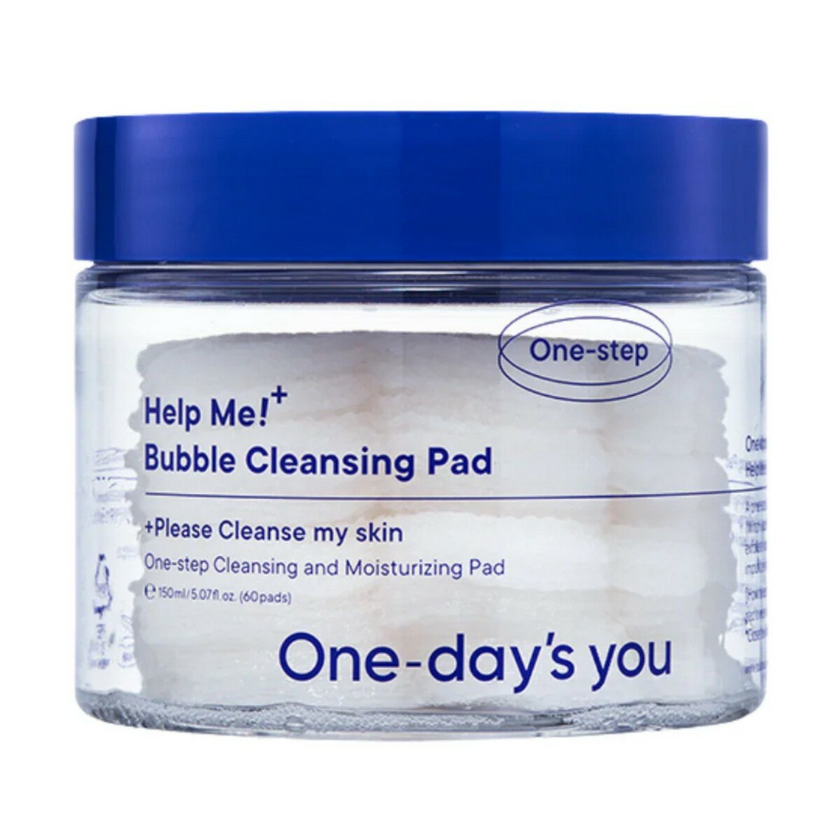 One-day's you Очищающие пузырьковые пэды для лица / Help Me Bubble Cleansing Pad, 60 шт.