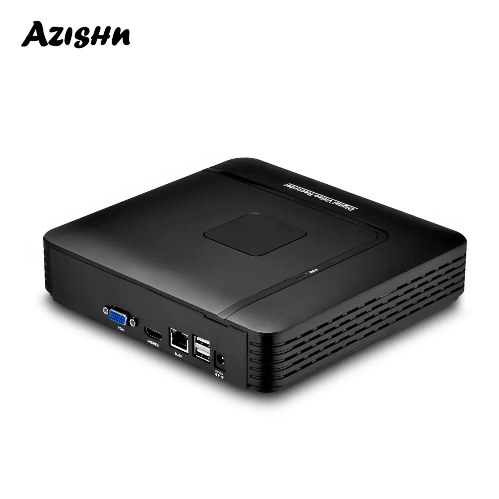 NVR AZISHN 16CH 4K 8MP, EU Plug, без HDD