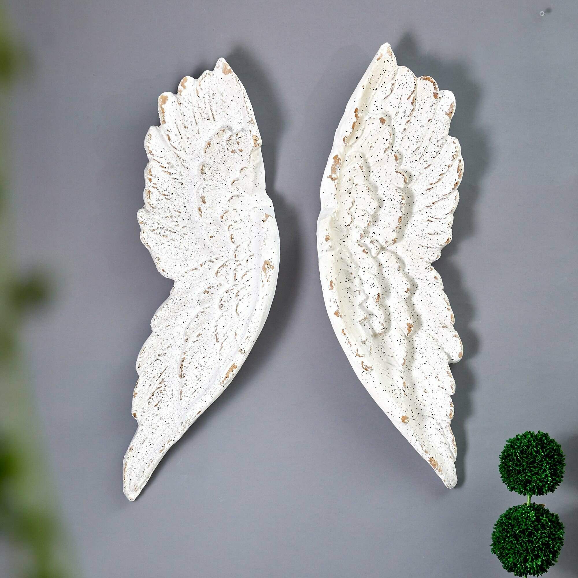 62-003 Декор настенный Крылья Ангела, набор 2 предмета 42х8х68см, Glasar