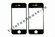 Стекло для Iphone 4/4S черный