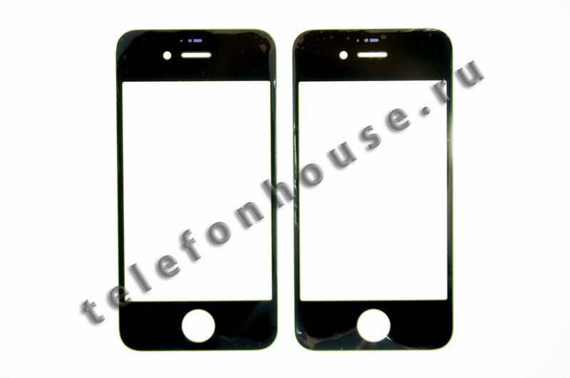Стекло для Iphone 4/4S черный