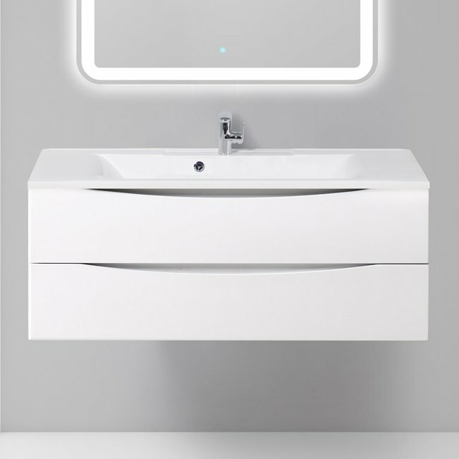 Тумба с раковиной BelBagno Marino 120 bianco lucido