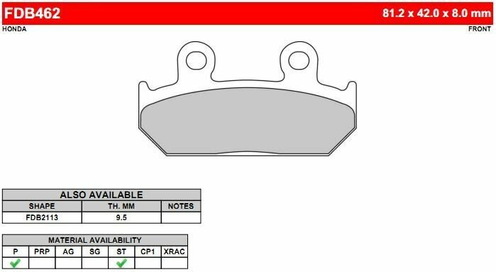 FDB462P Ferodo тормозные колодки органические