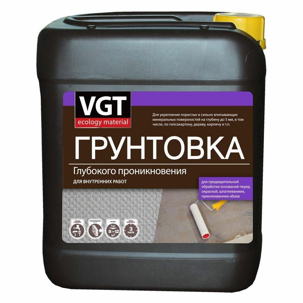 Грунтовка глубокого проникновения для внутренних работ ВД-АК-0301 VGT (10кг)