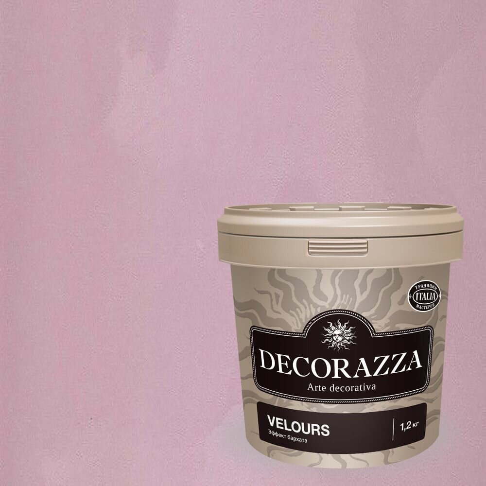 Декоративная штукатурка с эффектом бархата Decorazza Velours (1,2кг) VL 10-58