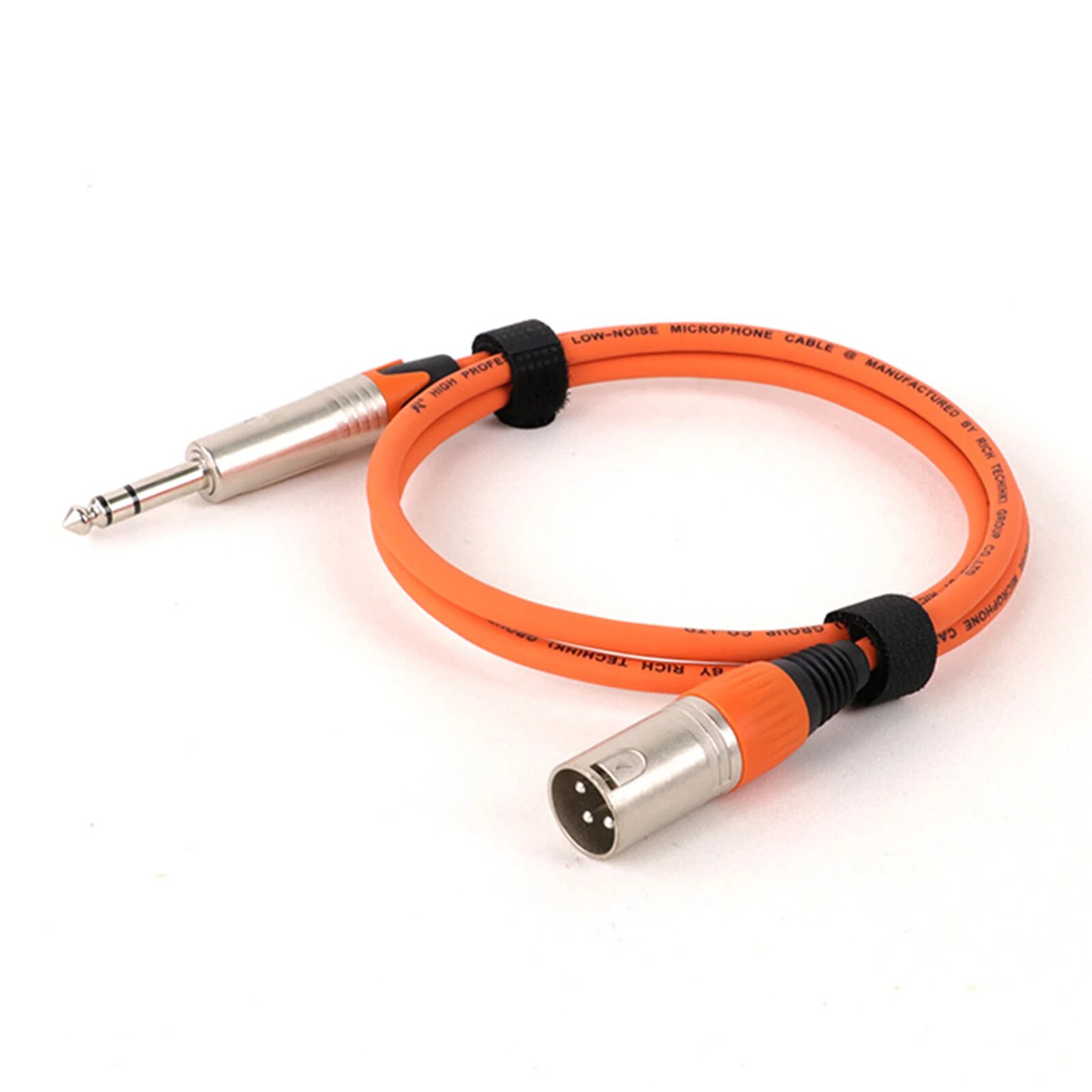 Аудиокабель XLR-XLR 6.35 TRS 0.3м Orange-M, 0.3m