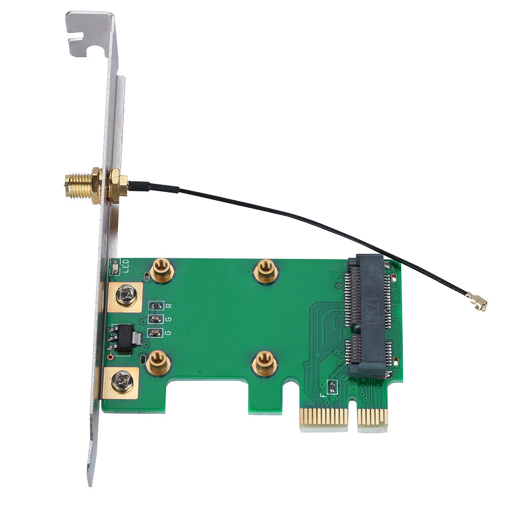 Mini PCI-E To PCI-E Riser Card Расширение внешней сетевой карты адаптера