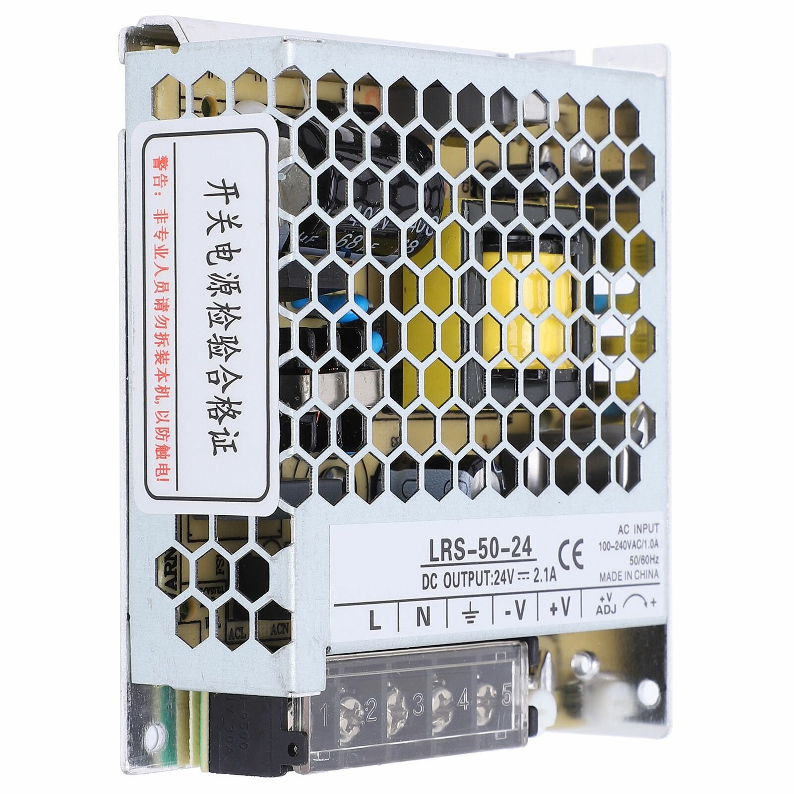 Импульсный БП BERM 50Вт с защитой, LRS-50-24 85 264VAC