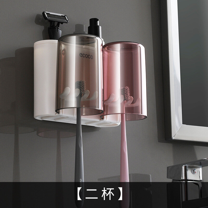 Держатель для зубной щетки Ecoco, настенный, с чашками, 36 штук