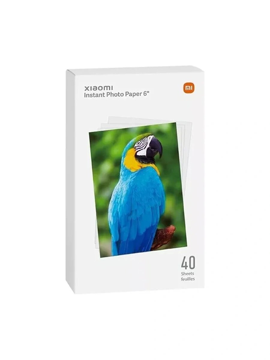 Фотобумага Xiaomi Instant Photo Paper 6 (40 листов) BHR6757GL (White)