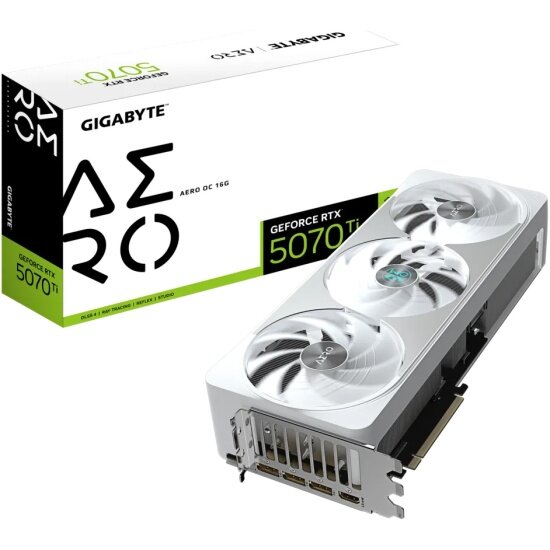 Видеокарта Gigabyte GeForce RTX 5070 Ti AERO OC 16G