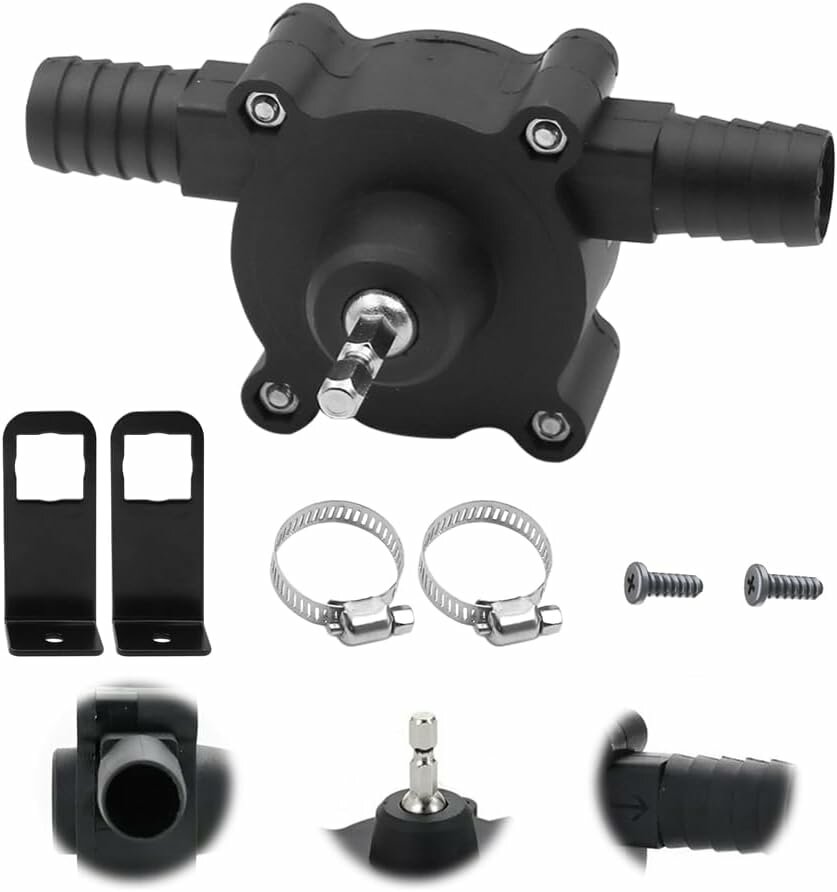 Мобильный водяной насос с электрической дрелью, насос для жидкой воды