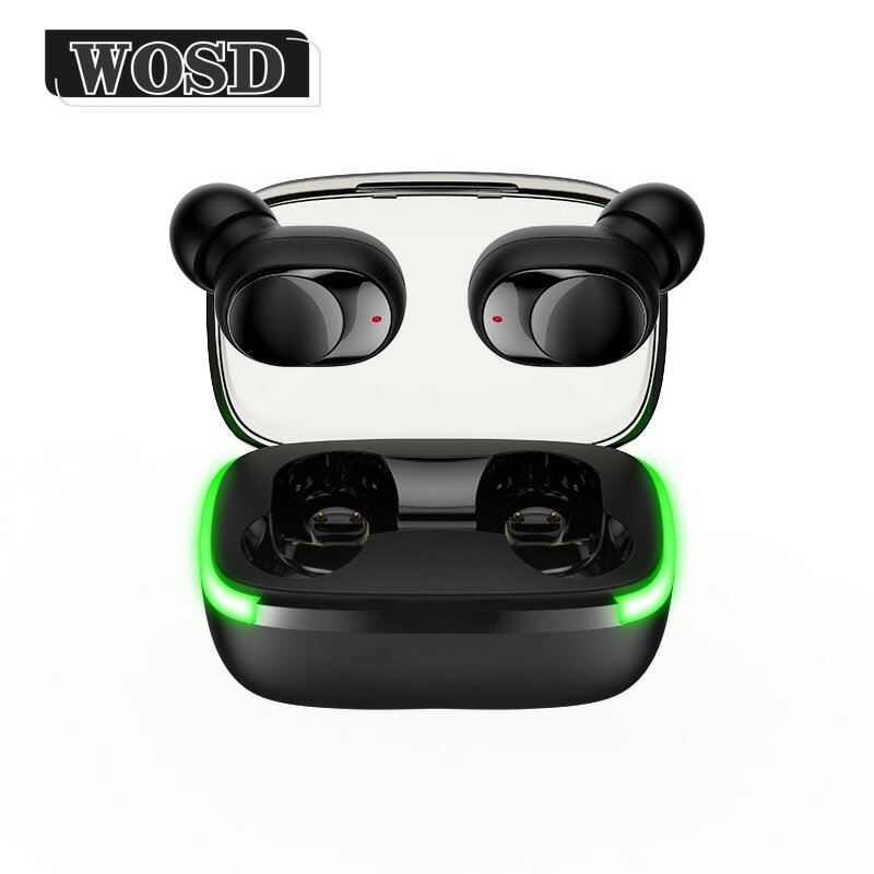 Tws Bluetooth 5.1 беспроводные наушники зарядный чехол 9D стерео спортивные водонепроницаемые наушники с микрофоном для