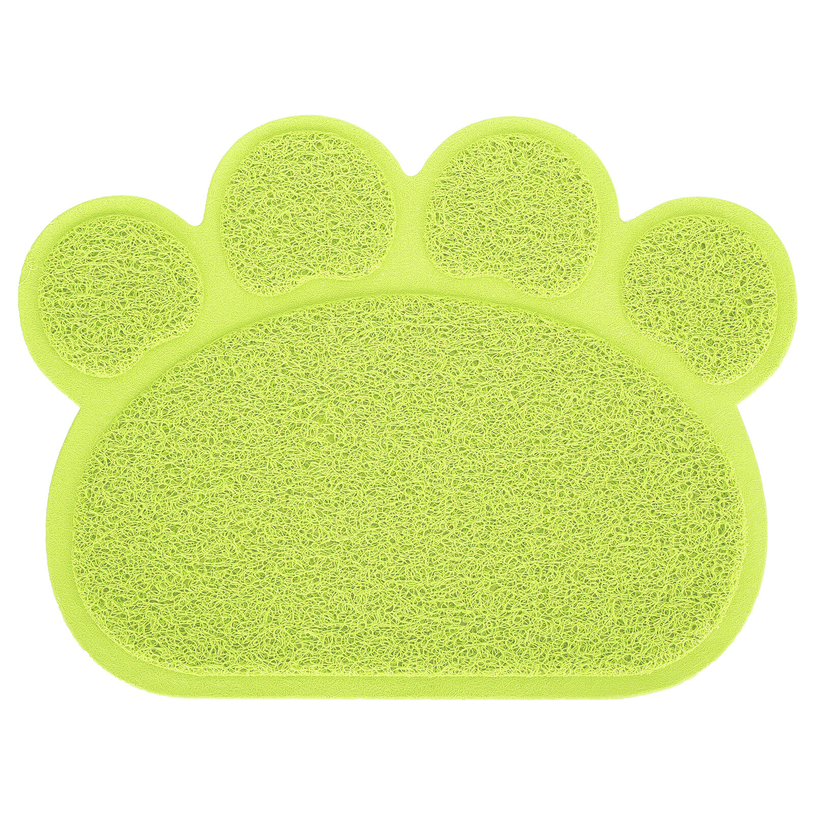 ПВХ кошачья собачья мусора коврик для водонепроницаемой антислипной формы лапы кормления чаши для домашних животных (форма зеленой лапы)