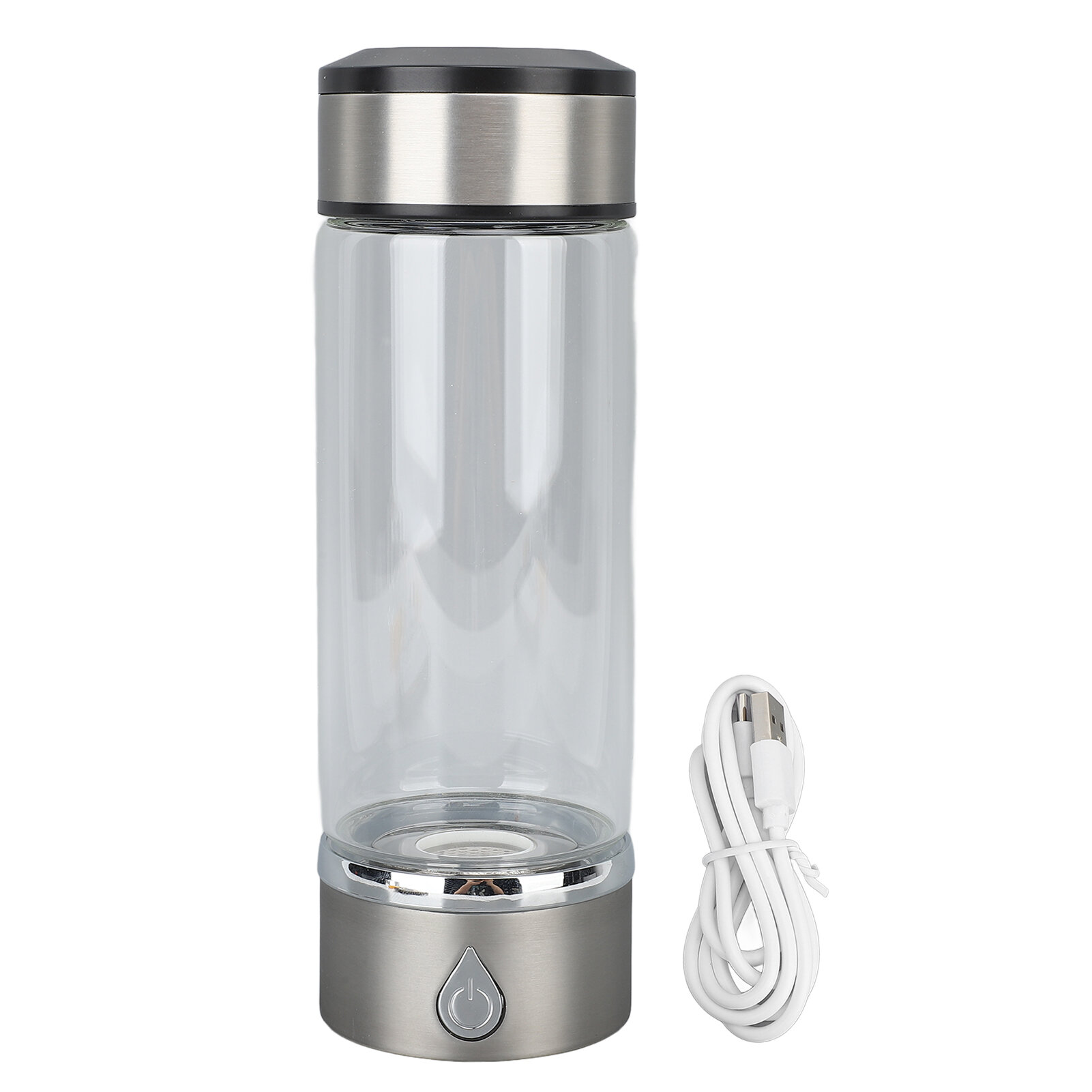 Портативный генератор водородной воды объемом 380 мл, устройство для разделения молекулярного водорода и кислорода, производительность 1300–1800 PPB.