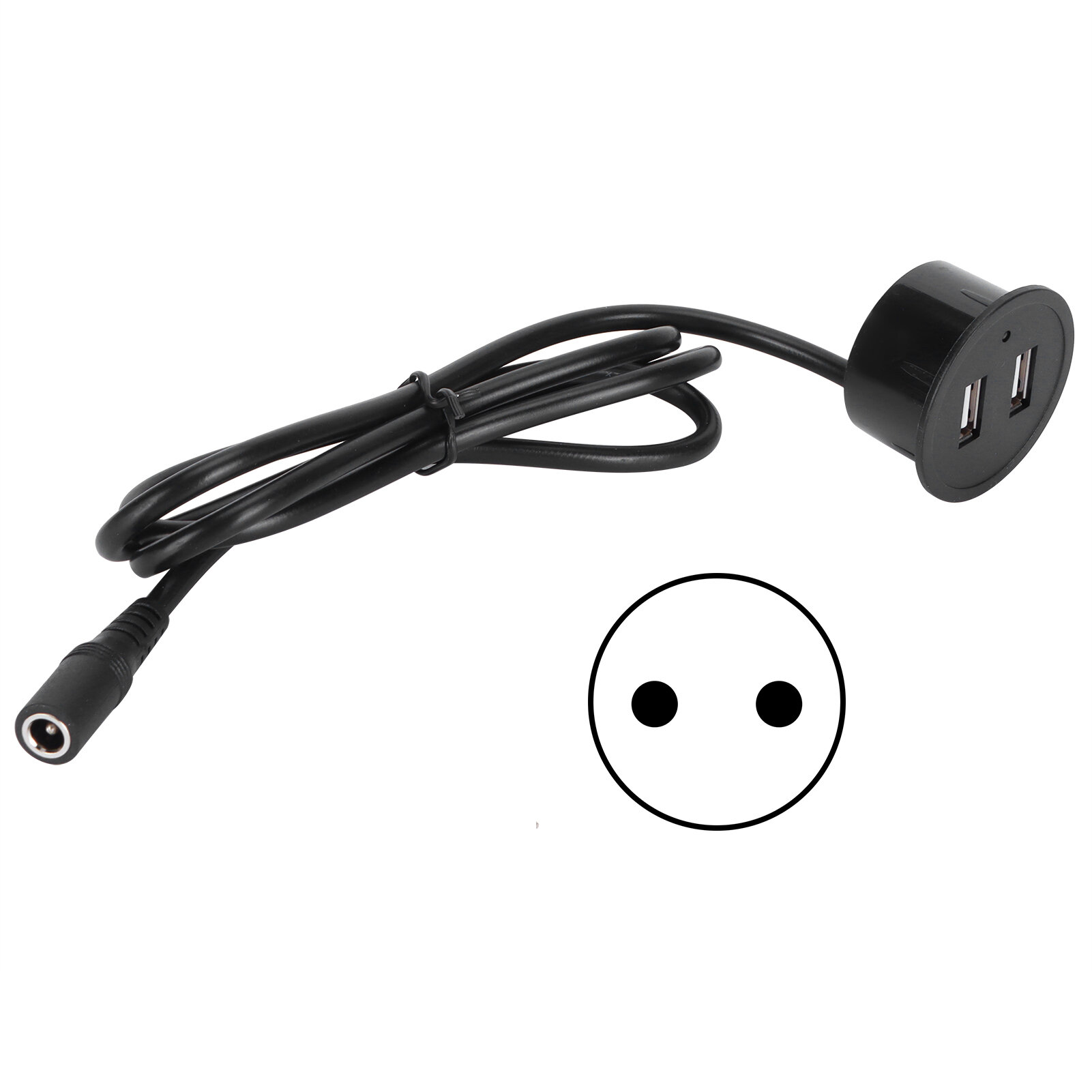 USB Зарядное Устройство С Двойной Зарядной Розеткой для Настольного Дивана, Прикроватного Телефона, 5 В 2 Штекера 100-240 В