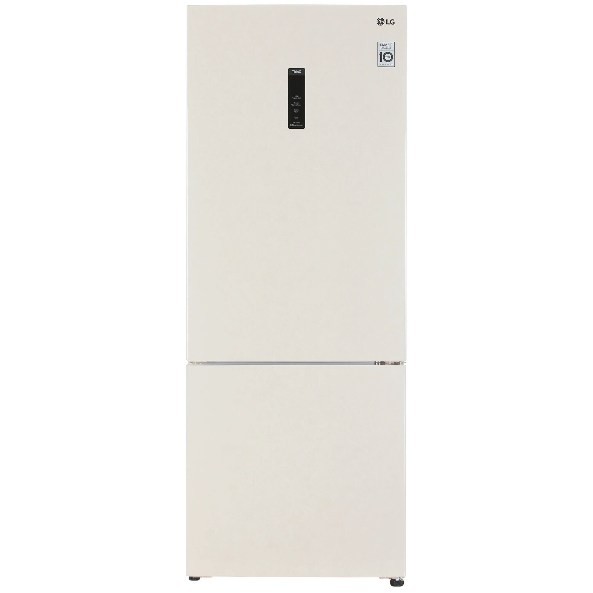 Холодильник LG GC-B569PECM, бежевый, двухкамерный, инверторный