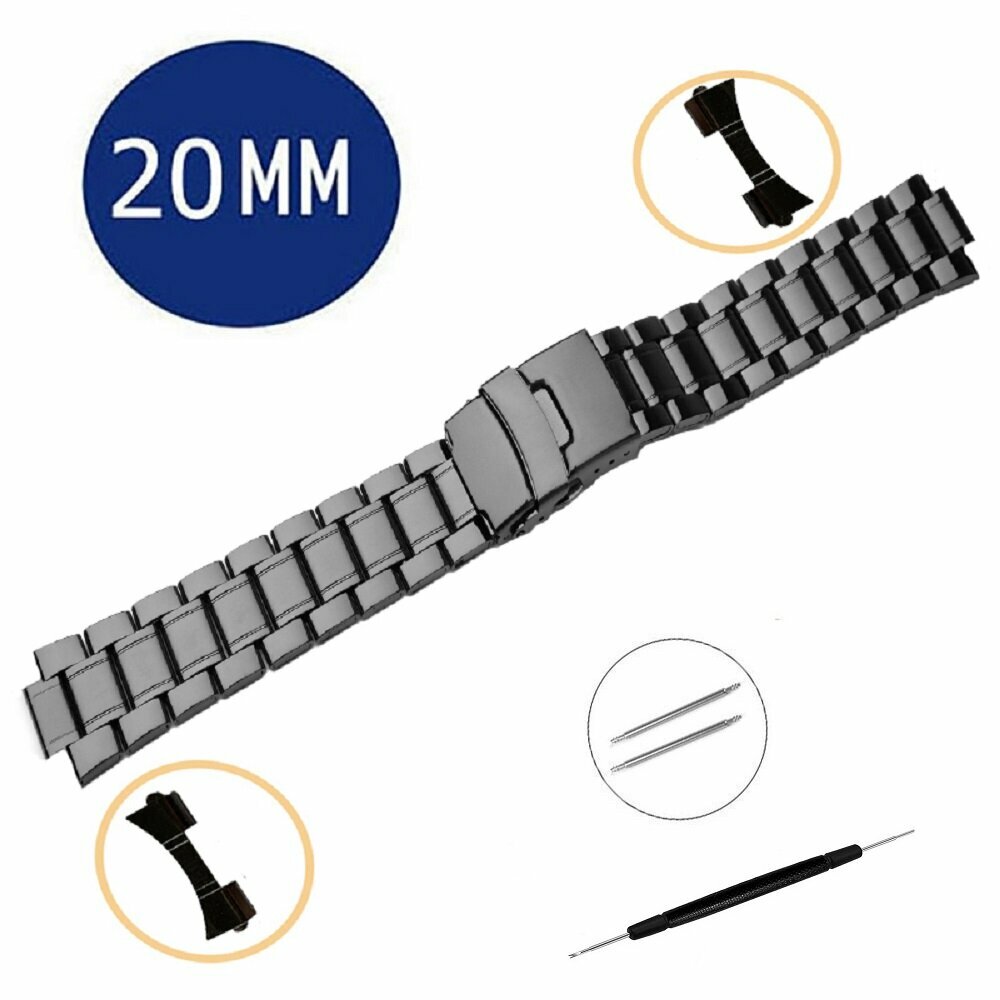 Браслет AXIVER, фактура полуглянцевая, диаметр шпильки 1.78 мм, размер 20мм, черный