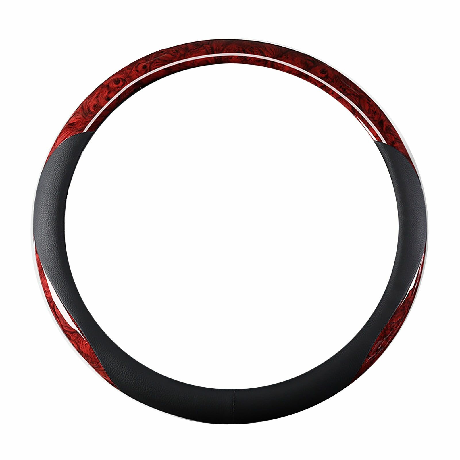 Чехол руля карбон 38 см красный