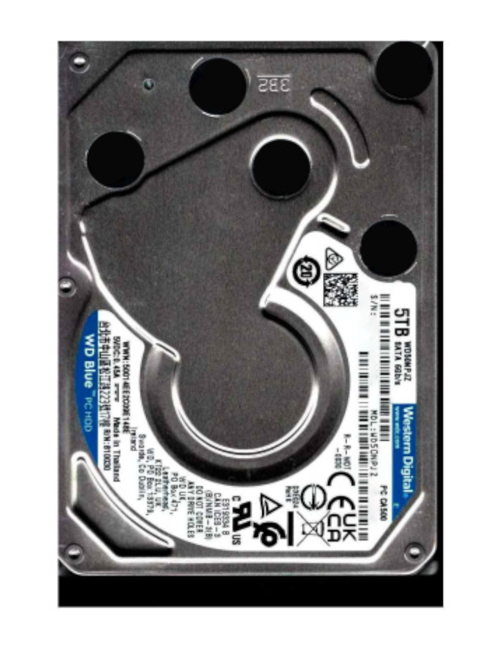 Жесткий диск Western Digital WD50NPJZ 5ТБ, 2.5", SATA III, 4800 об/мин