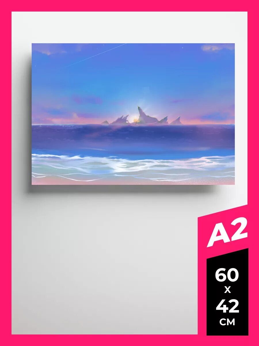 Постер Genshin Impact 81 Геншин Импакт, матовая фотобумага премиум качества