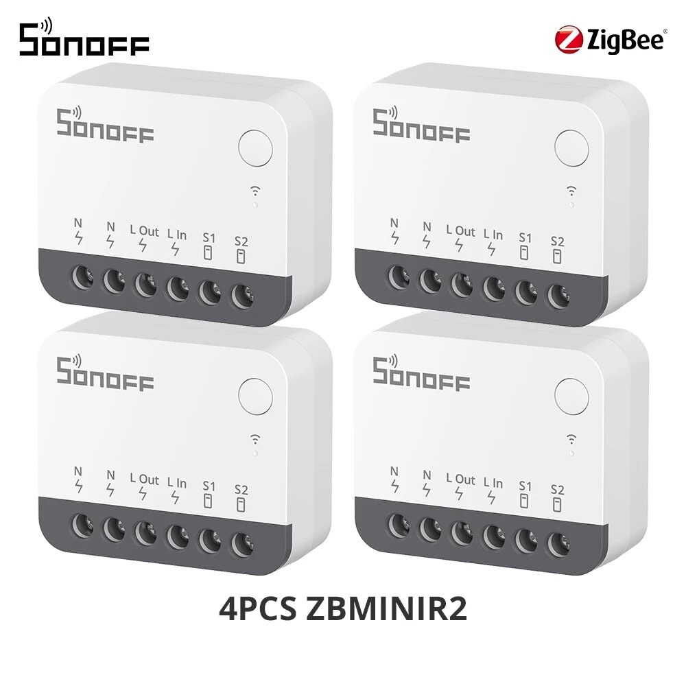 SONOFF ZBMINIR2 Zigbee умный выключатель 1-4 шт 4PCS ZBMINIR2