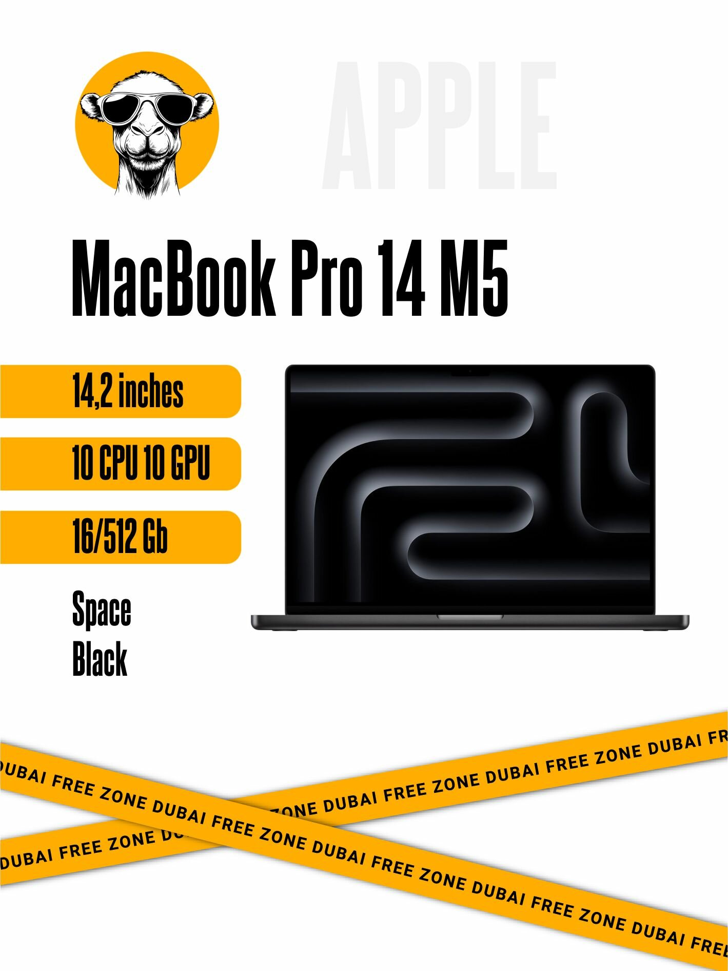 Ноутбук Apple MacBook Pro 14" M5 16/512Gb (10 CPU/10 GPU) Space Black